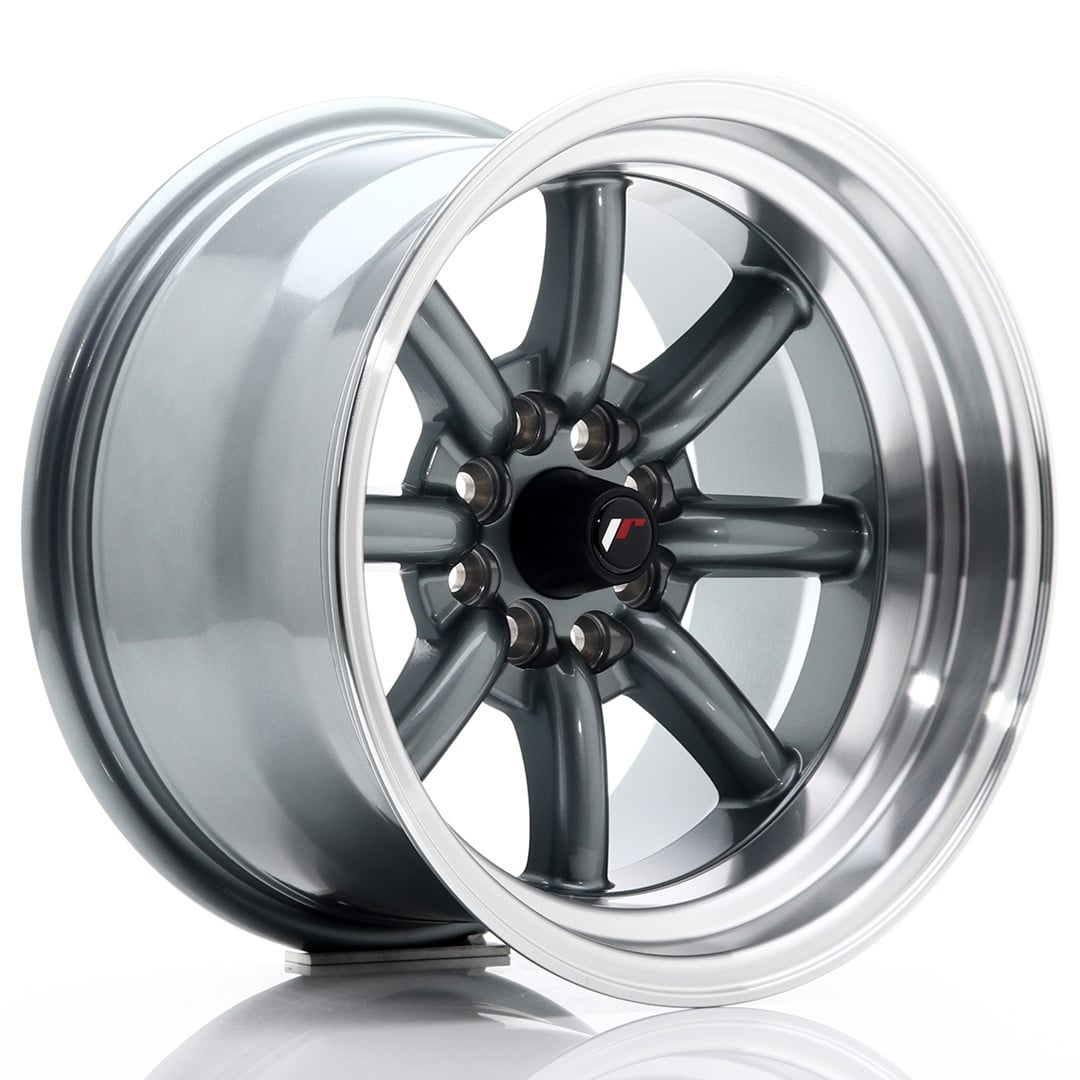 Japan Racing JR Wheels JR19 15" x 9J ET-13 4x100/4x108 Gun metal - Auto ...